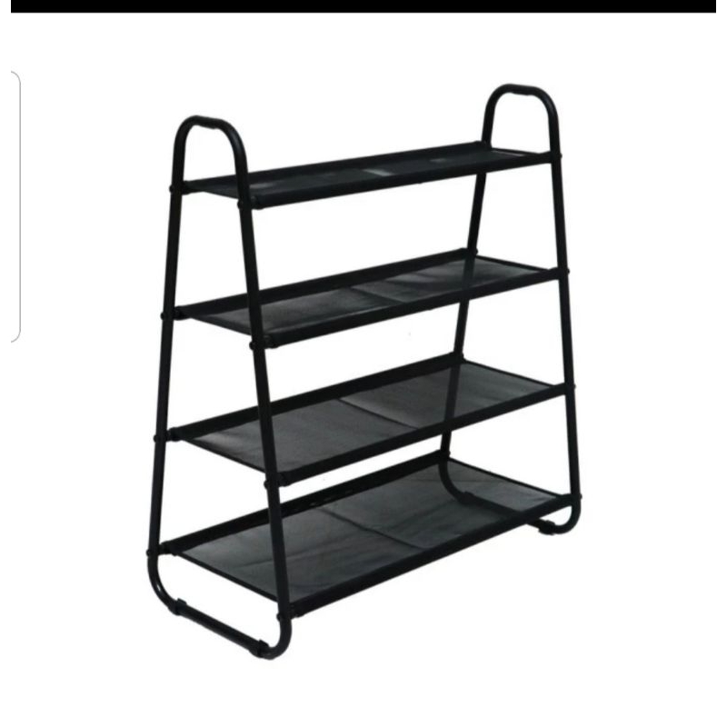 Jual rak sepatu hitam besi | Shopee Indonesia