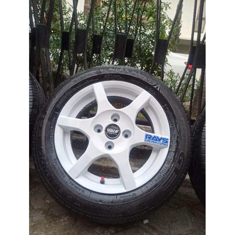 Jual 4 Velg R14 PCD 100+Ban 175/65 brio calya sigra ayla agya picanto ...
