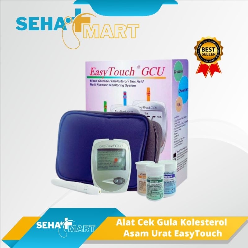 Jual Alat GCU EasyTouch 3in1 Glucose Cholestrol Urid Acid Cek Gula ...