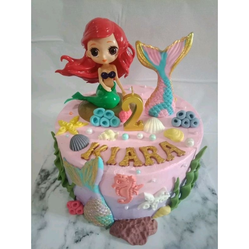 Jual Kue Ulang Tahun / Tart Cake mermaid | Shopee Indonesia