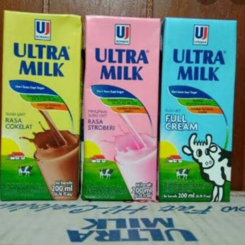 Jual Susu UHT Ultra Milk -200 ml | Shopee Indonesia