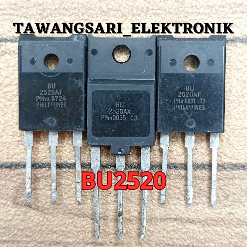 Jual Tr regulator bu2520 transistor non damper BU2520AF tr reg bu 2520 ...
