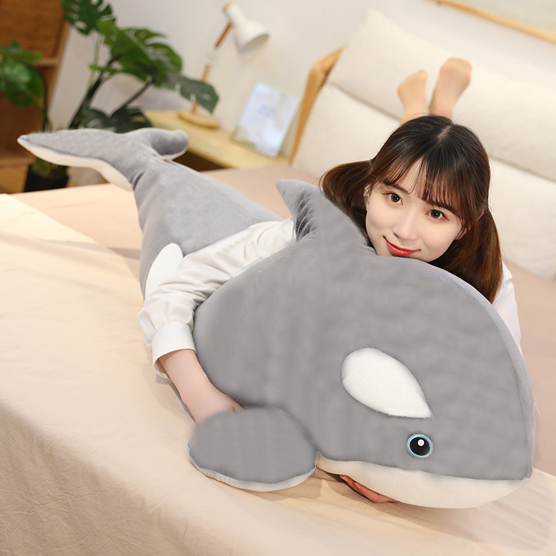 Jual Boneka Paus Pembunuh Raksasa Bantal Hewan Orcinus Orca Mainan ...