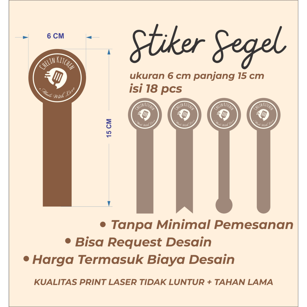 Jual STIKER SEGEL UKURAN 6 CM ISI 18 PCS | Shopee Indonesia