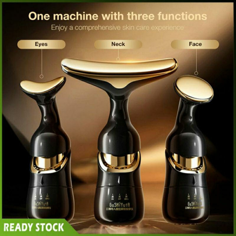 Jual 03 IN 1 Alat Pijat Pengencang Kulit Wajah dan Leher dan Mata ...