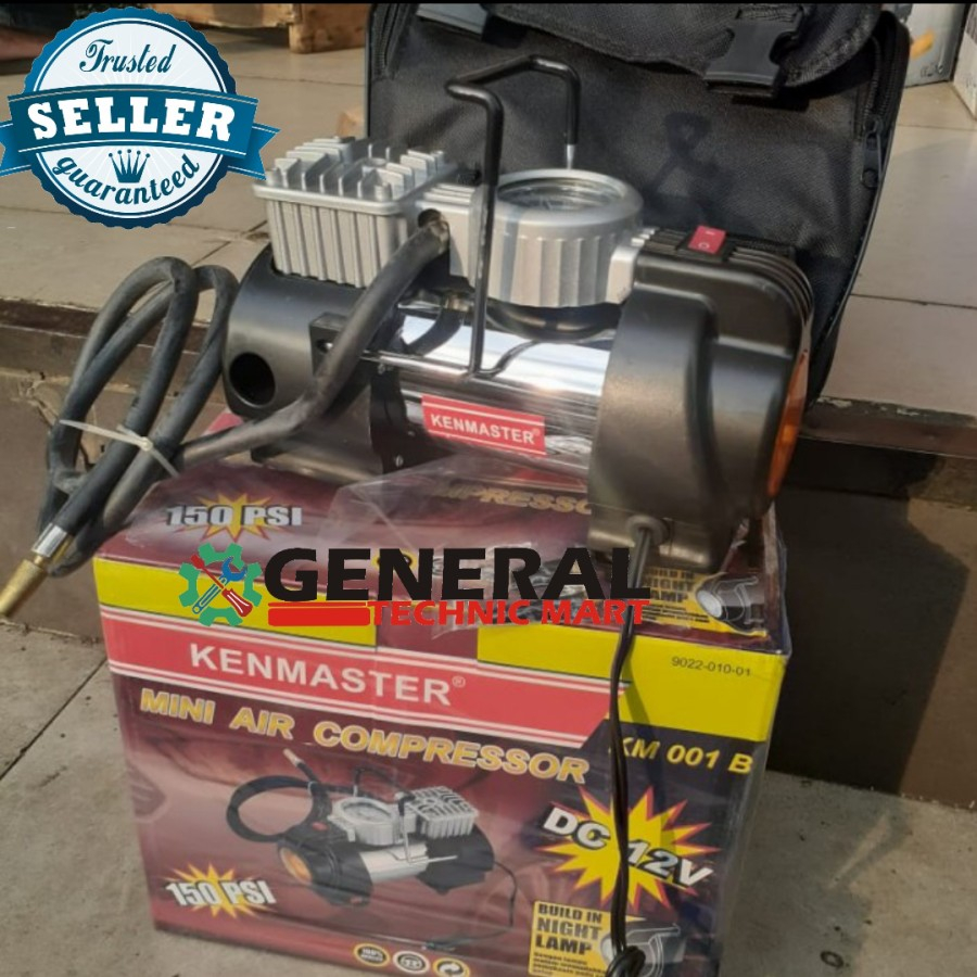 Jual Mini Air Compressor PISTON KM 001 B + Lampu KENMASTER - KOMPRESOR MINI | Shopee Indonesia