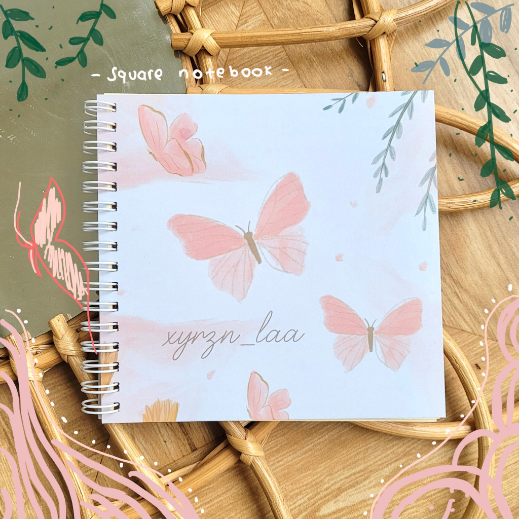 Jual Custom Square Notebook| Isi 75 Lembar | Notebook Custom | Notebook ...