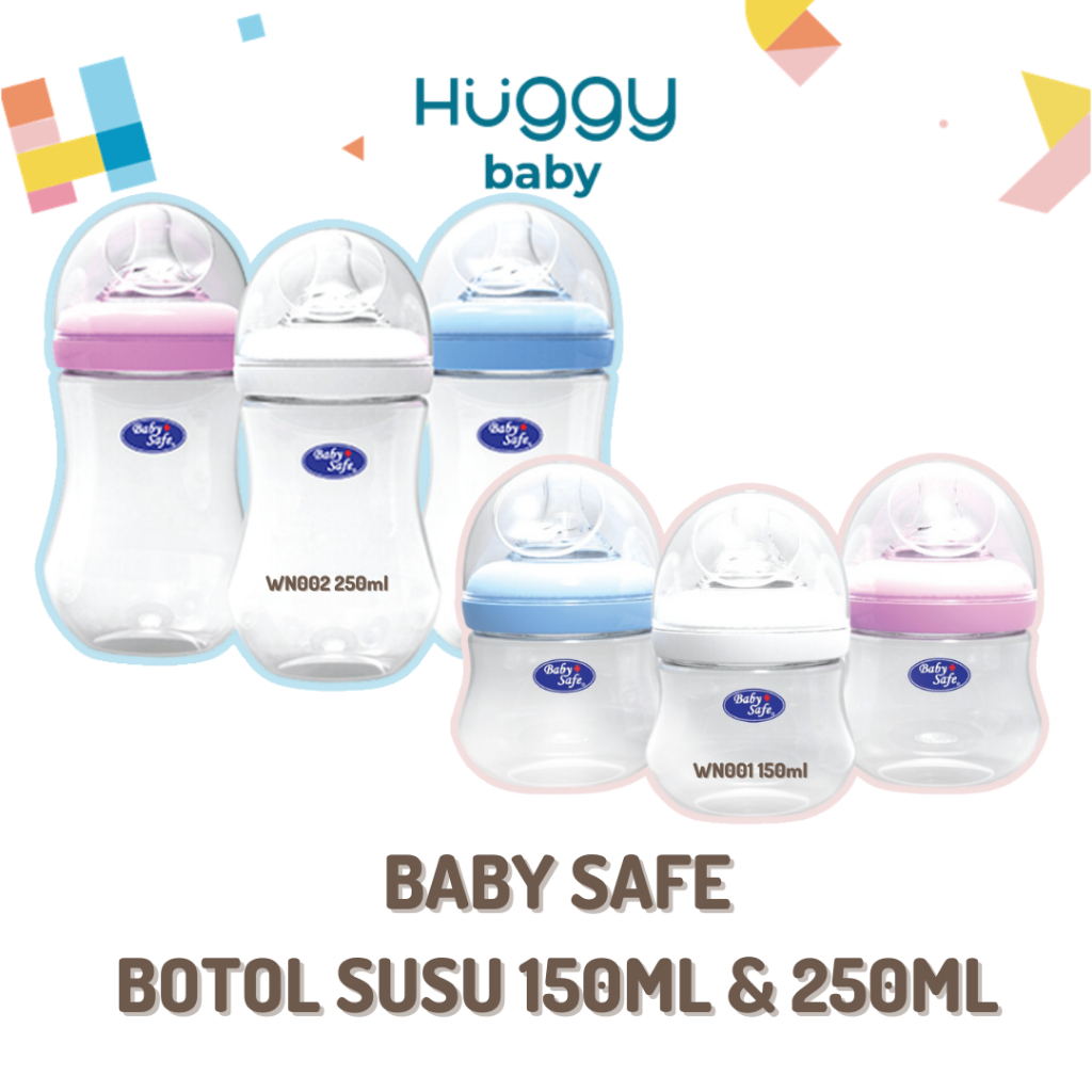 Jual Baby Safe WN01 WN02 Wide Neck Bottle 150ml 250ml Botol Susu Anak Bayi Murah | Shopee Indonesia