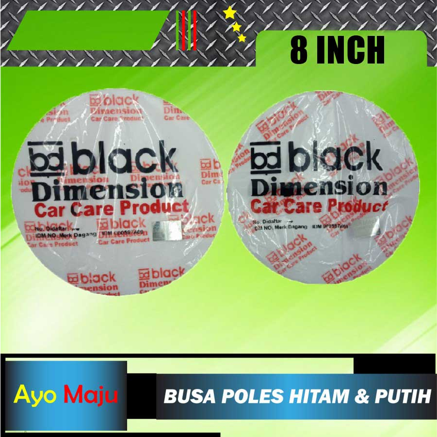 Jual Busa Poles Black Dimension Warna Hitam dan Putih 8 inch | Shopee ...