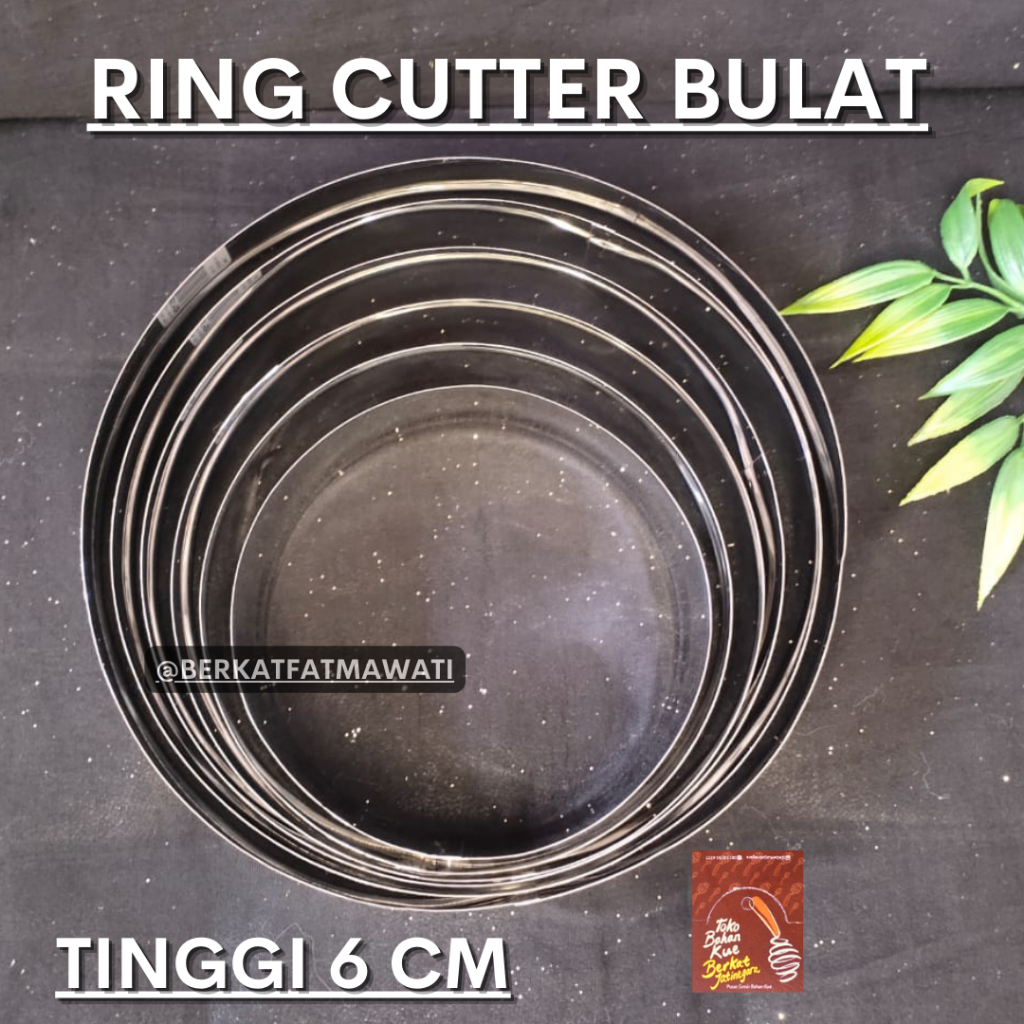 Jual CUTTER RING BULAT / RING CUTTER BULAT TINGGI 6 CM / CETAKAN KUE ...