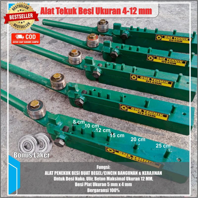 Jual (TERLARIS)ALAT TEKUK BESI BETON Penekuk Besi Beton Ulir Nako Tekuk ...