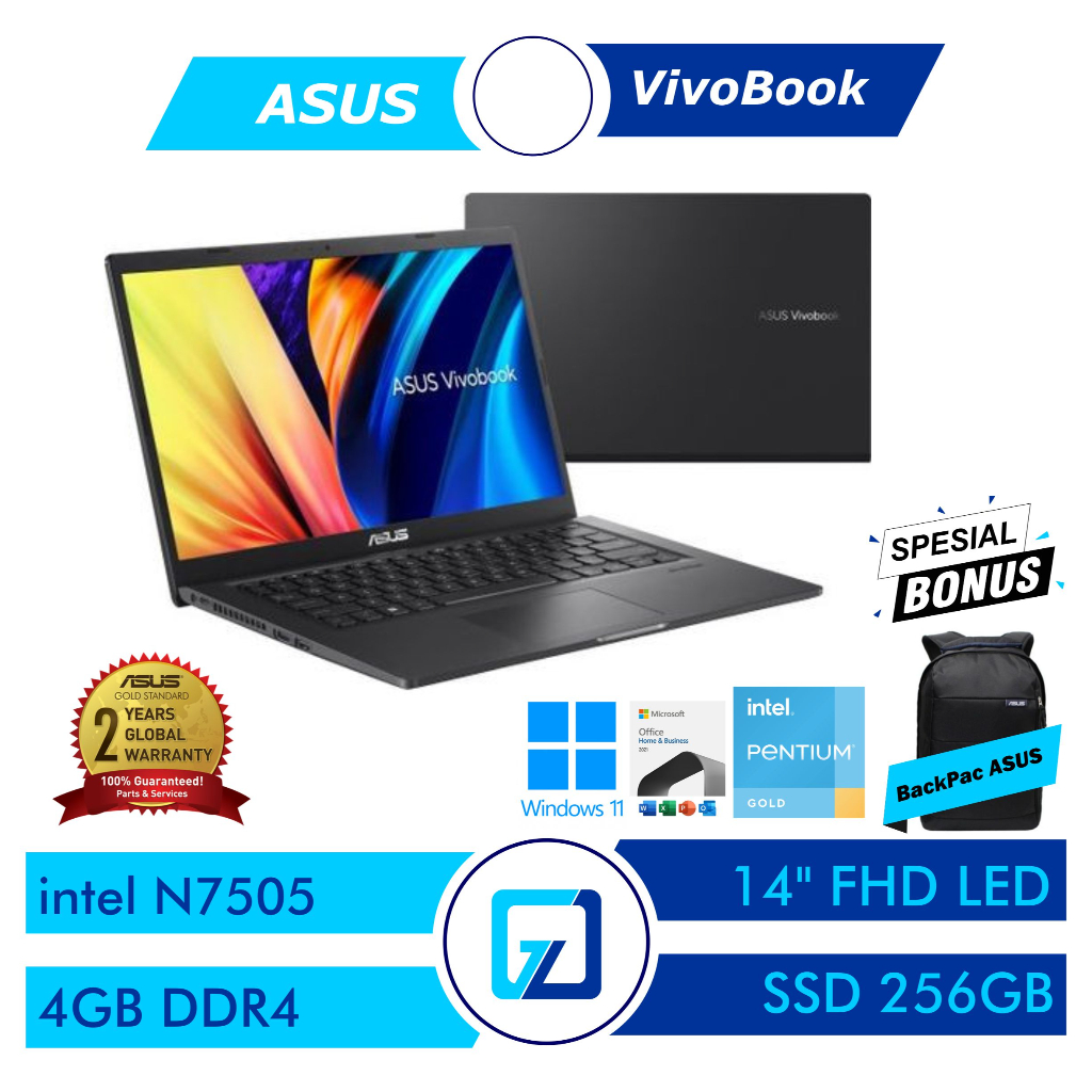 Jual ASUS VIVOBOOK 14 A1400EA INTEL N7505 8GB 256GB SSD 14" FHD ...