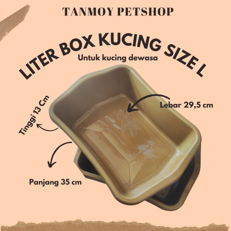 Jual litter box atau baskom tempat pasir kucing size L | Shopee Indonesia