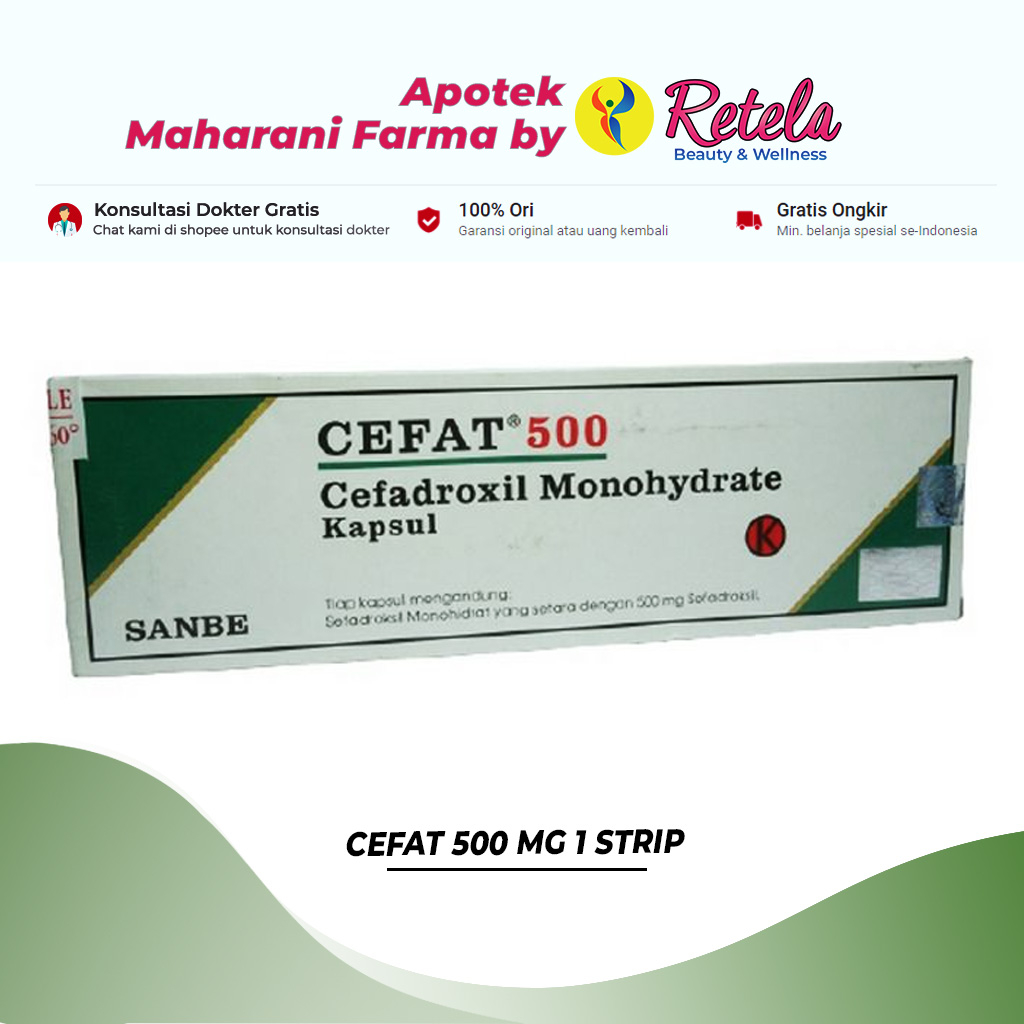 Jual Cefat 500 Mg 1 Strip 10 Capsul / Infeksi Bakteri | Shopee Indonesia