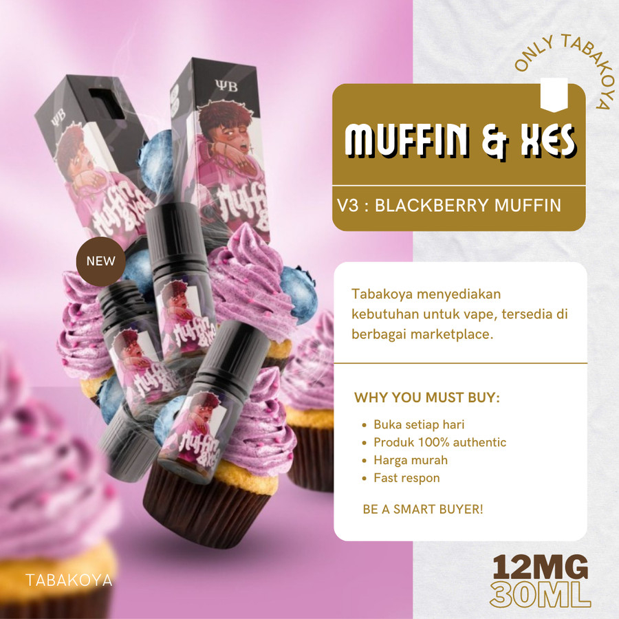 Jual MUFFIN & XES V2 LIQUID PODS FRIENDLY 30ML BLACKBERRY N CREAM BY YB ...