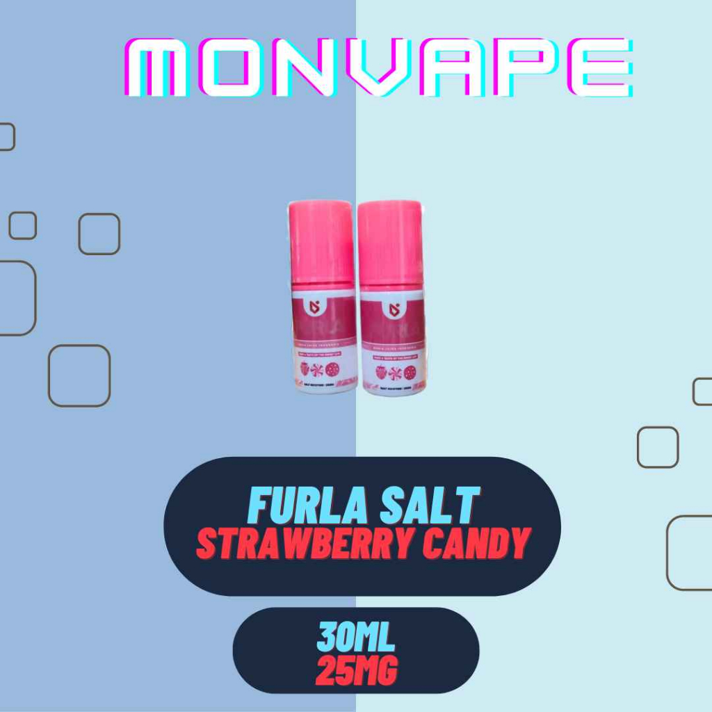 Jual FURLA STRAWBERRY CANDY SALT NIC 30ML 25MG BY DJI E-LIQUID | Shopee ...