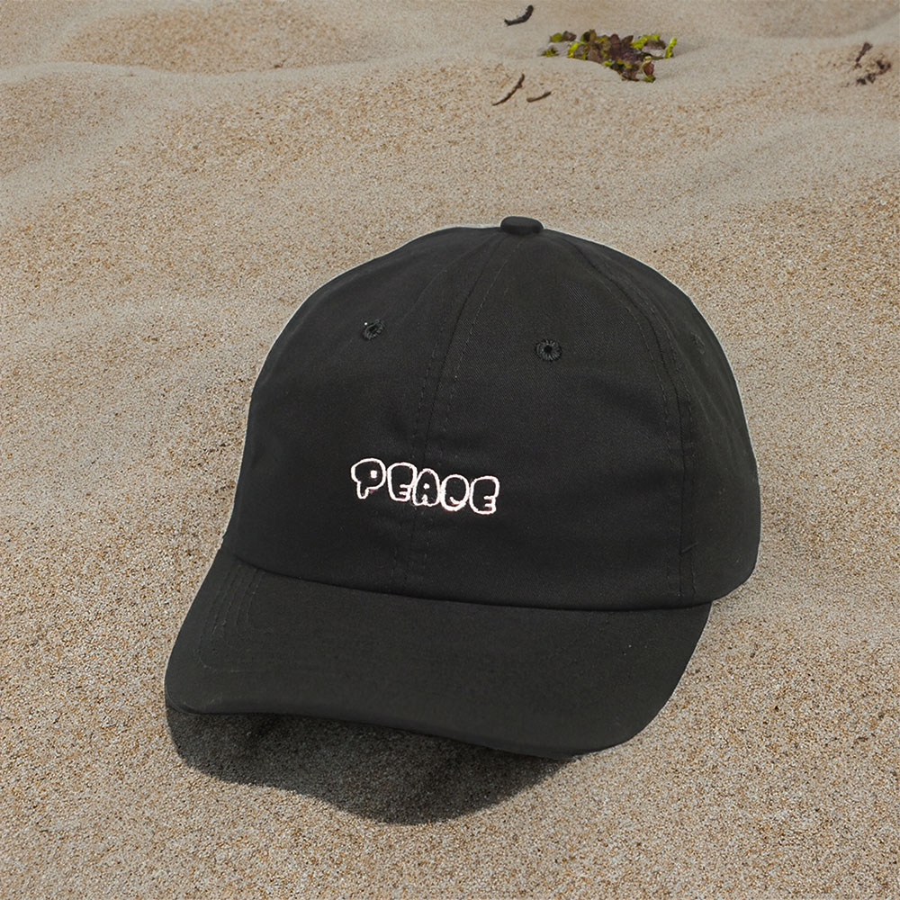 Jual SCREENBLUE CAPS / TOPI PEACE BLACK | Shopee Indonesia