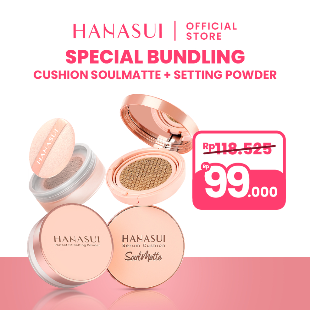 Jual Hanasui Special Bundling ( Cushion Soulmatte + Setting Powder ...