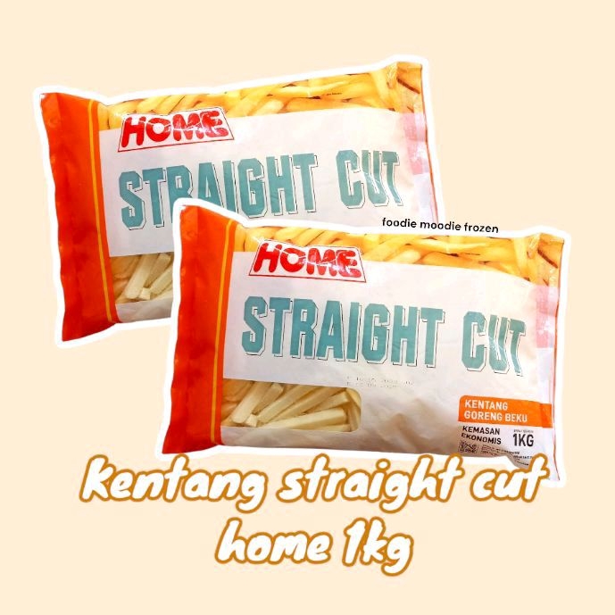 Jual Kentang straight cut home 1kg/French fries/kentang goreng | Shopee ...