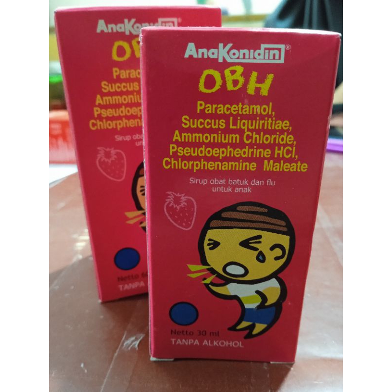 Jual Annakonidin OBH Rasa Strawberry Sirup 30ml /Meringankan batuk dan ...