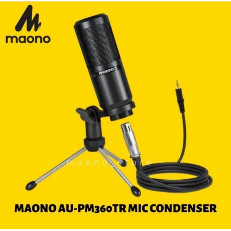 Jual Maono AU-PM360TR Condenser Studio Microphone Original | Shopee ...