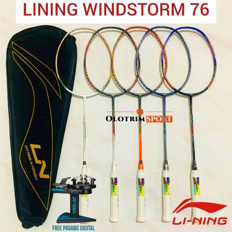 Jual Raket Badminton LINING WINDSTORM 76 5u Original | Shopee Indonesia