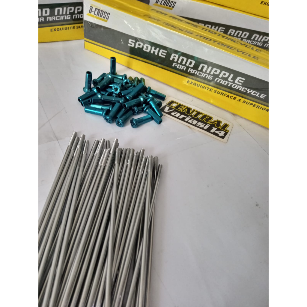 Jual (1SET DEPAN&BELAKANG) Ruji Jari-jari motor crf150/ klx150/dt150 ...