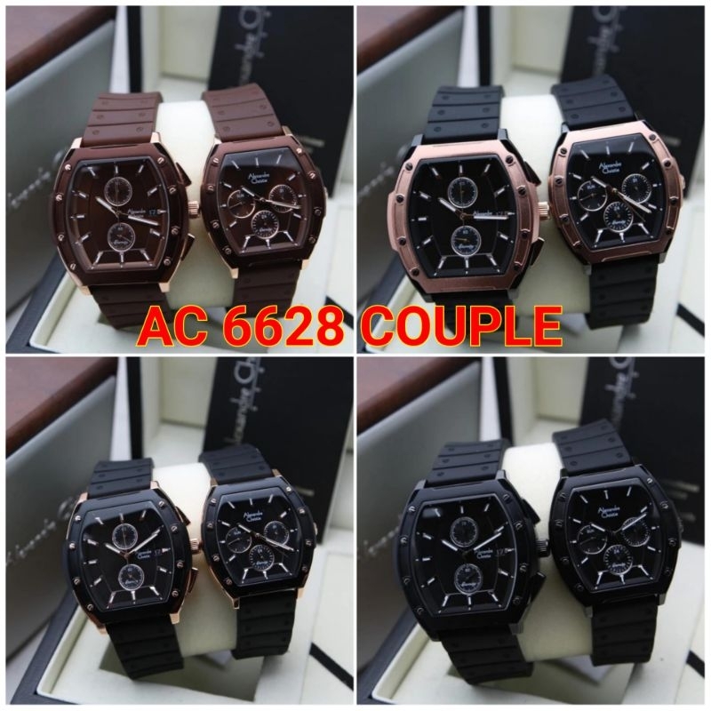 Jual JAM TANGAN COUPLE ALEXANDRE CHRISTIE ORIGINAL COUPLE AC 6628 ...
