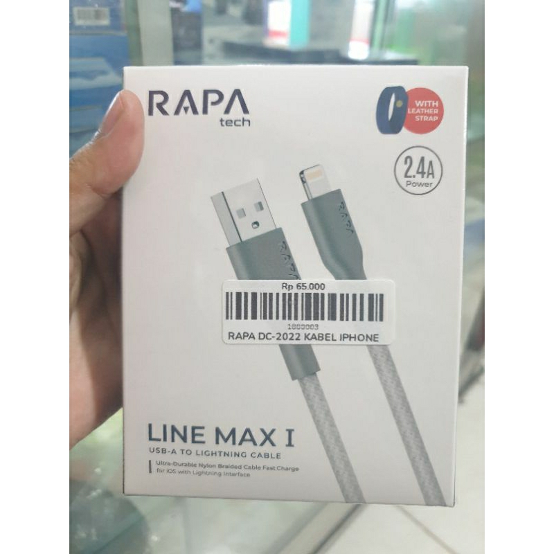 Jual Kabel Charger Usb Iphone RAPA Line Max I Bersertifikat Apple MFi ...