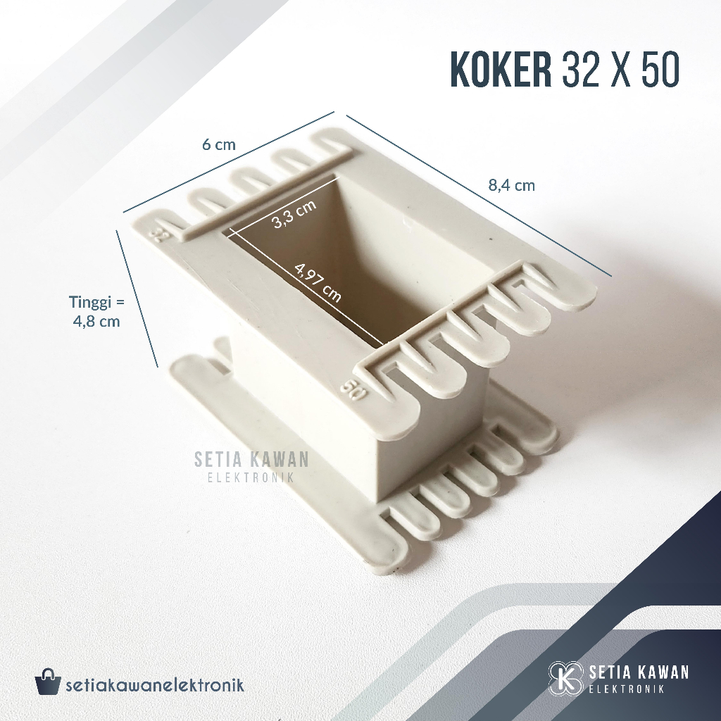 Jual Koker Trafo Kotak 32x50 / Bobin Bobbin Dudukan Besi Plat Keren ...