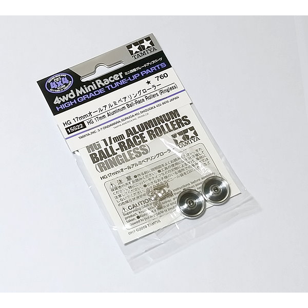 Jual Tamiya 15522 HG 17mm Aluminum Ball-Race Rollers (Ringless ...