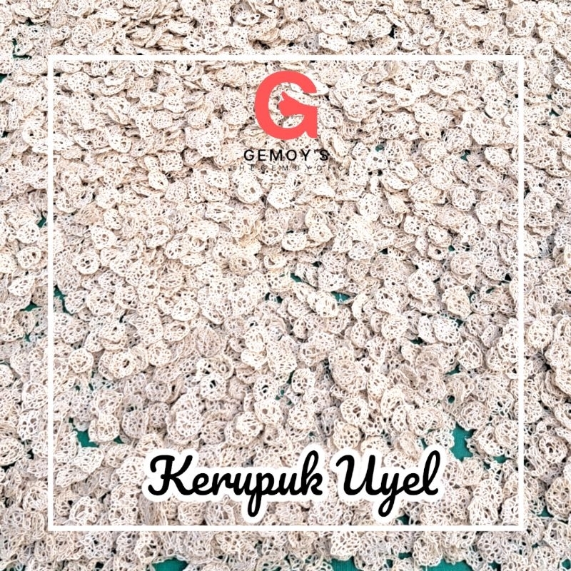 Jual [1Kg] Kerupuk Uyel Mentah / Kerupuk Mawar / Krecek Mentah | Shopee ...