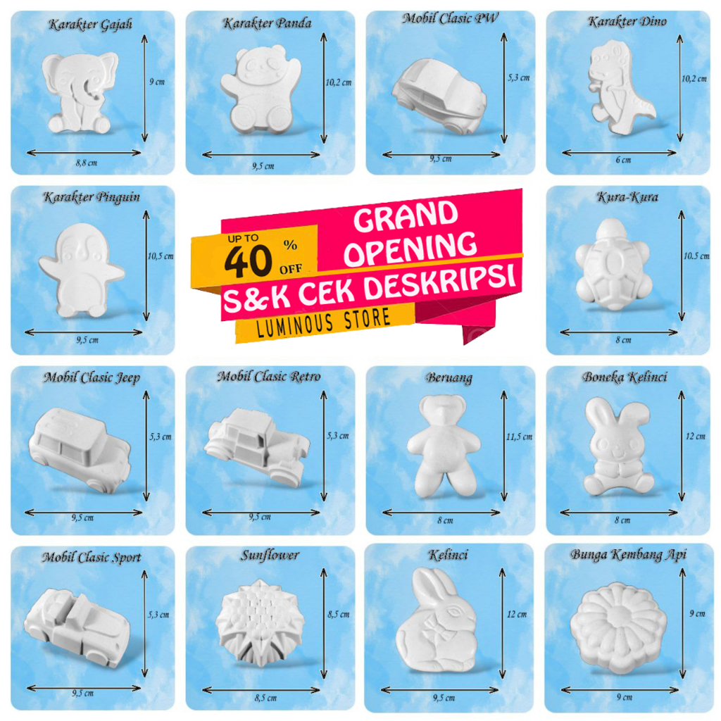 Jual Ukuran Besar Mainan Edukatif Anak Patung Gypsum Lukis anak Melukis ...