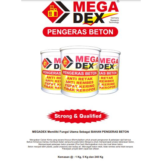Jual Obat Cor - Pengeras Beton Mega Dex Anti Retak, Kering, Retak, Keropos - 1KG | Shopee Indonesia