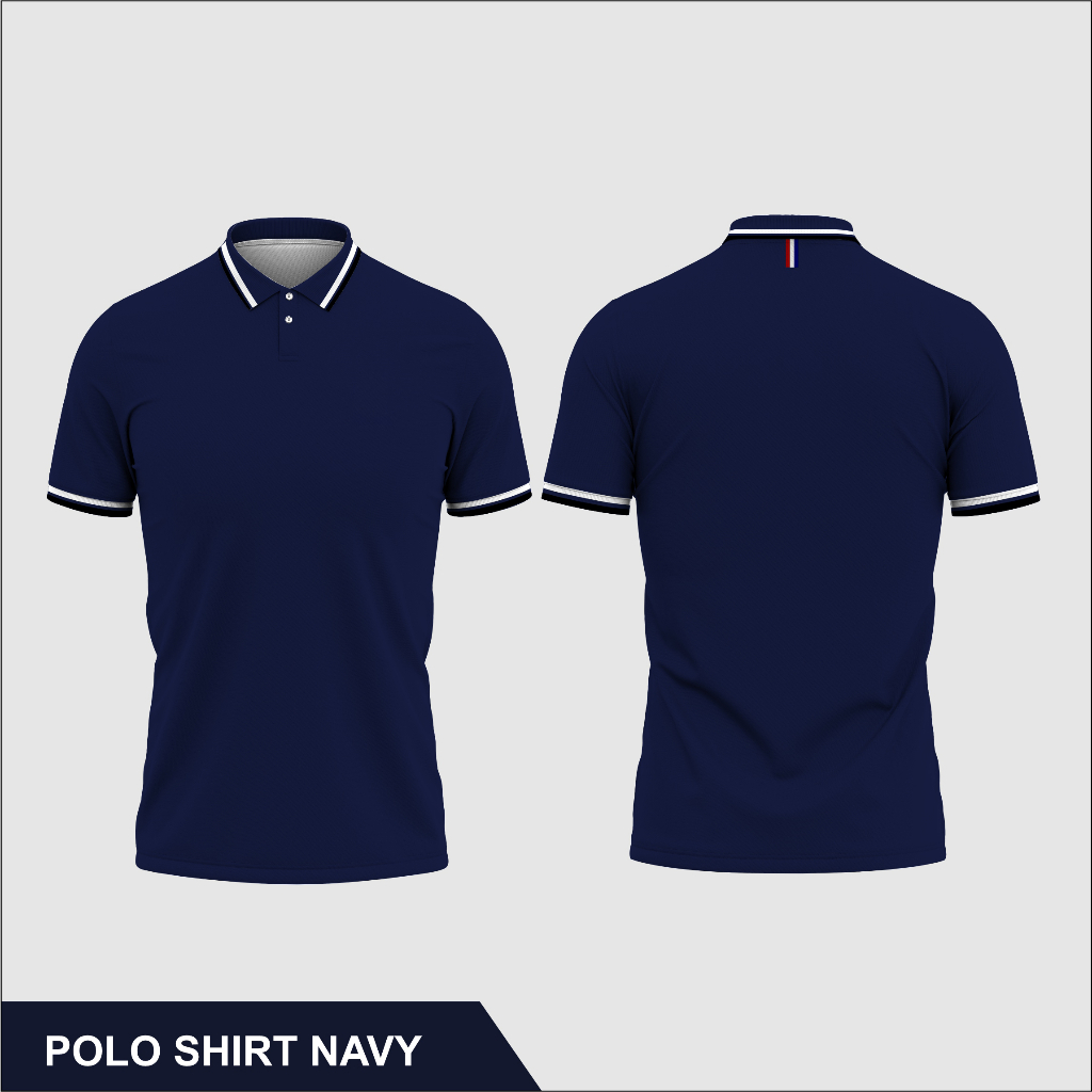 Jual Baju Kaos Pria Berkerah Polos, Kombinasi Kerah Lengan List / Kaos ...