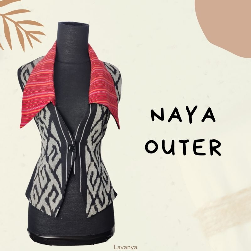 Jual Outer / Blazer Batik Lurik Lavanya - Naya Outer - Atasan | Shopee ...