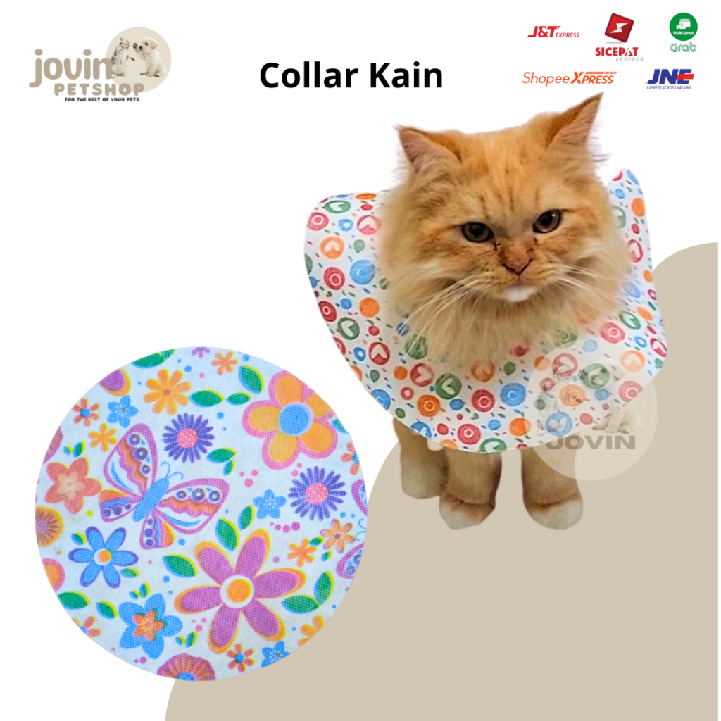 Jual Collar Kain Murah Pelindung Leher Kucing Anjing | Shopee Indonesia