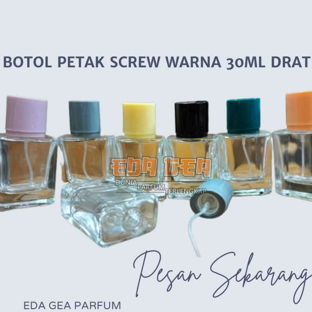 Jual BOTOL PARFUM PETAK SCREW WARNA 30ML | BOTOL PARFUM DRAT | Shopee ...