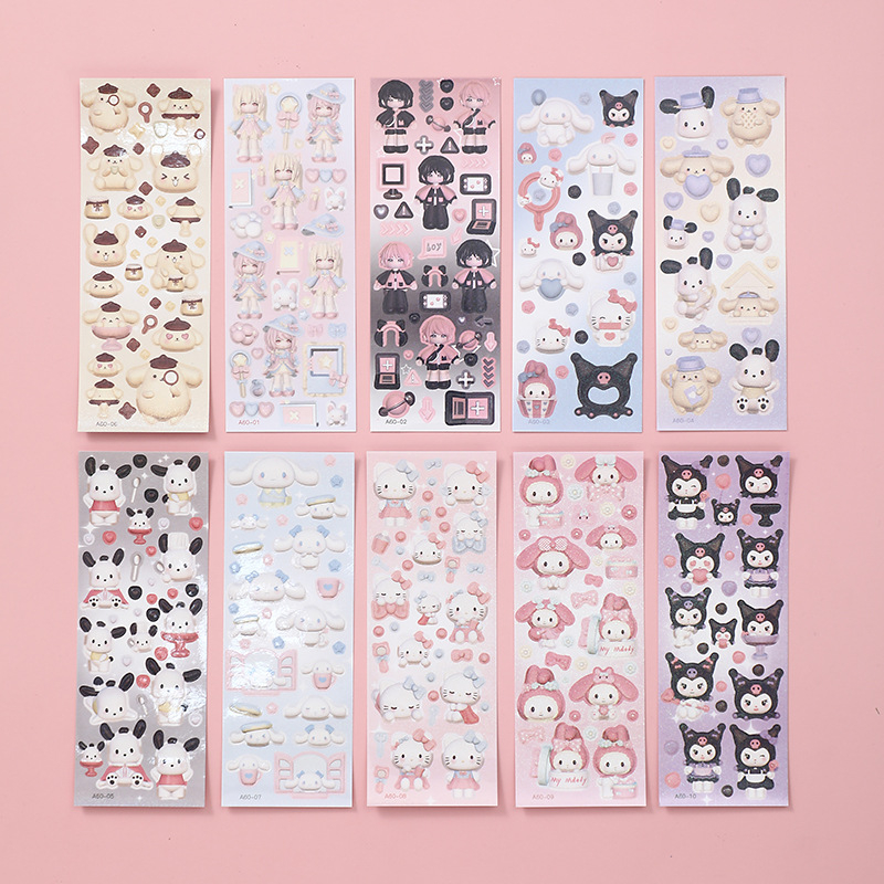 Jual 1 B0X [ ISI 100PCS ] Sticker Momo Lucu Aesthetic Korea Glitter ...