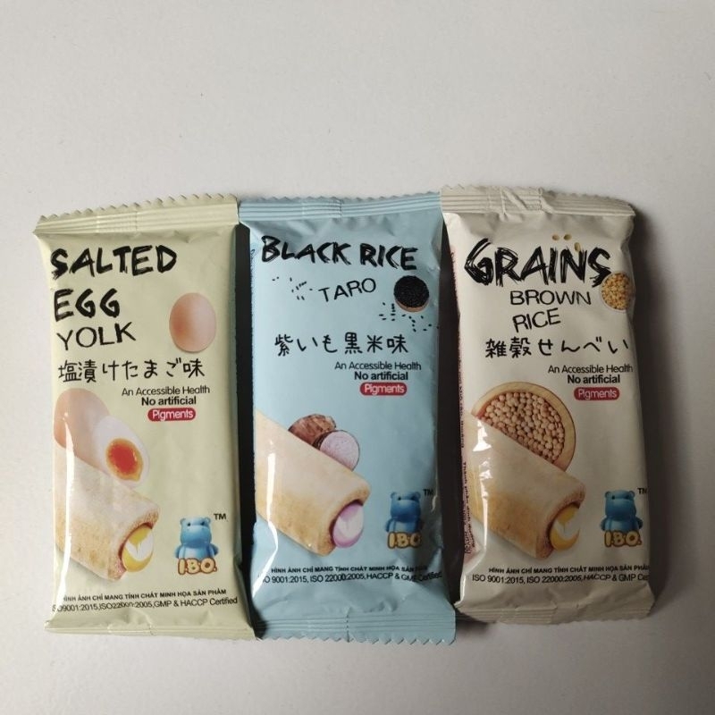 Jual [Snack Import] IBO Black Rice Taro/Salted Egg Yolk/Brown Rice ...