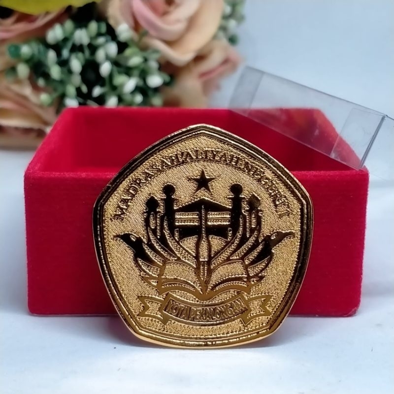 Jual BROOCH COSTUME NAMA PENDEK PANJANG LENGKAP INISIAL ASN LOGO ...