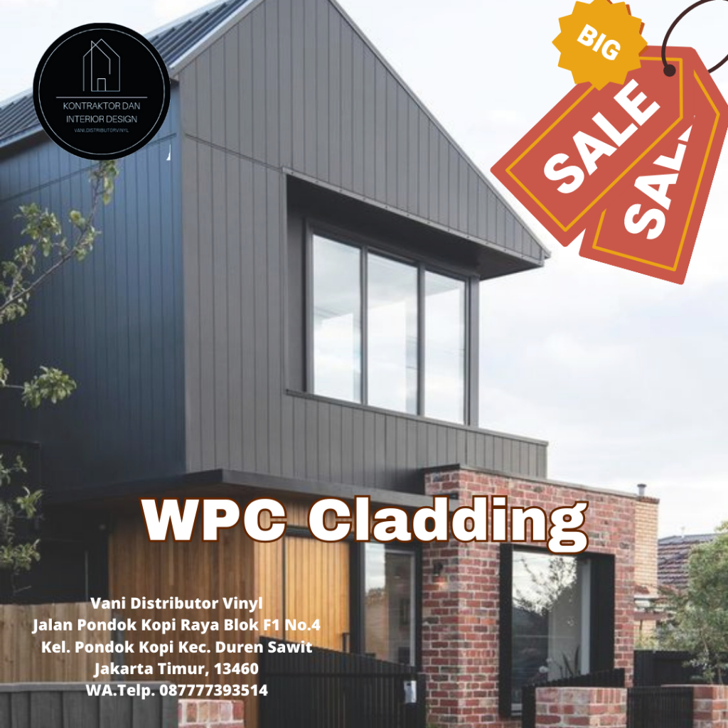 Jual WPC Cladding - Dinding Indoor/Outdoor Panjang 2,9m Anti Rayap dan ...