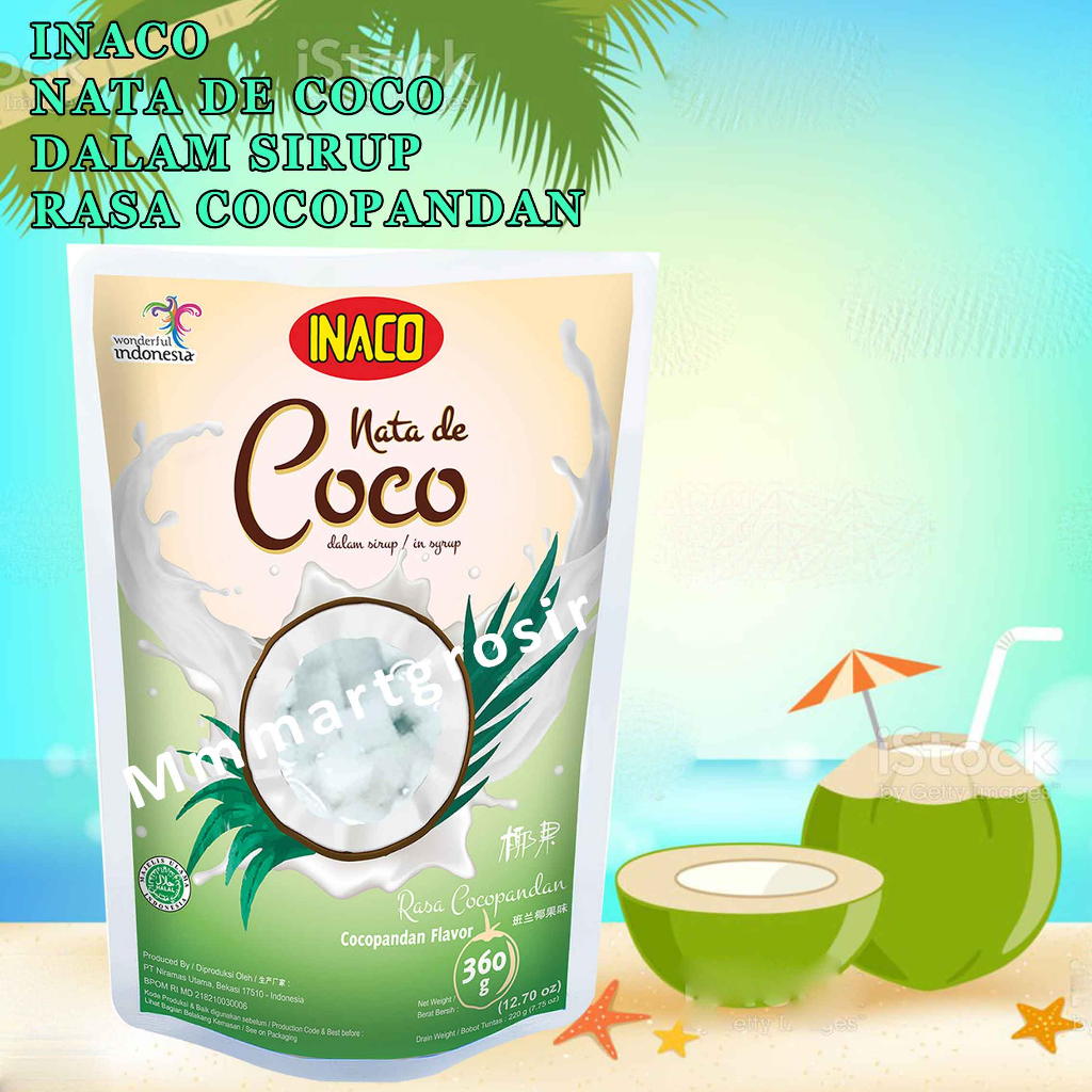 Jual Inaco Nata De Coco / Minuman Coconut Gel / Minuman Rasa Cocopandan ...
