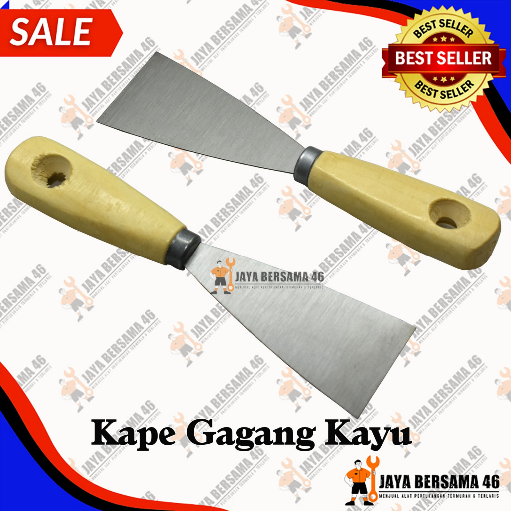 Jual KAPE GAGANG KAYU / PISAU DEMPUL / KAPI SCRAP SKRAP SCRAPER ALAT ...