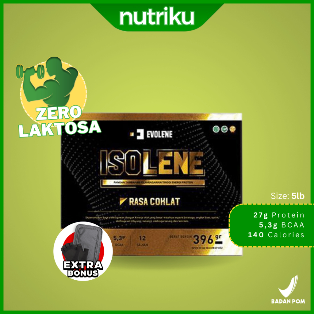 Jual ISOLENE WHEY ISOLATE PROTEIN EVOLENE 396 GR | Shopee Indonesia