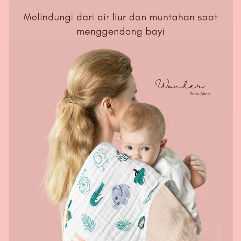 Jual WONDER Burp Cloth Lap Gendong Bayi Tatakan pundak Tadah iler Bayi ...
