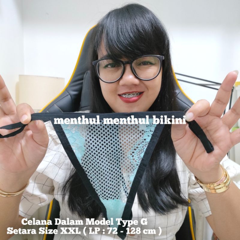 Jual satuan dan paket 2 pc Jumbo Big Size XXL Celana Dalam Wanita Model G string Gstring ...