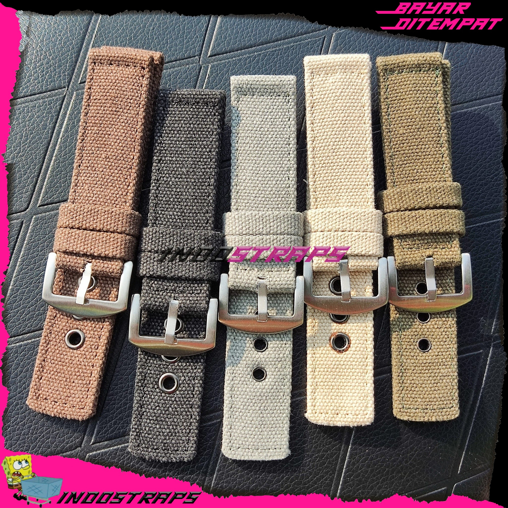 Jual STRAP TALI JAM TANGAN CANVAS JEANS - STRAP CANVAS TEBAL | Shopee ...