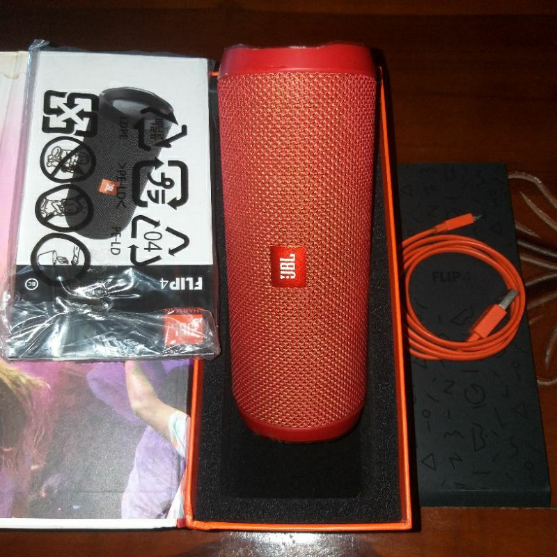 Jual JBL FLIP 4 ORIGINAL ''second''(fullset) | Shopee Indonesia