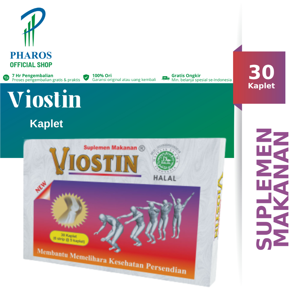 Jual Viostin Halal - 1 Box @ 30 Kaplet Supplemen Sendi | Shopee Indonesia